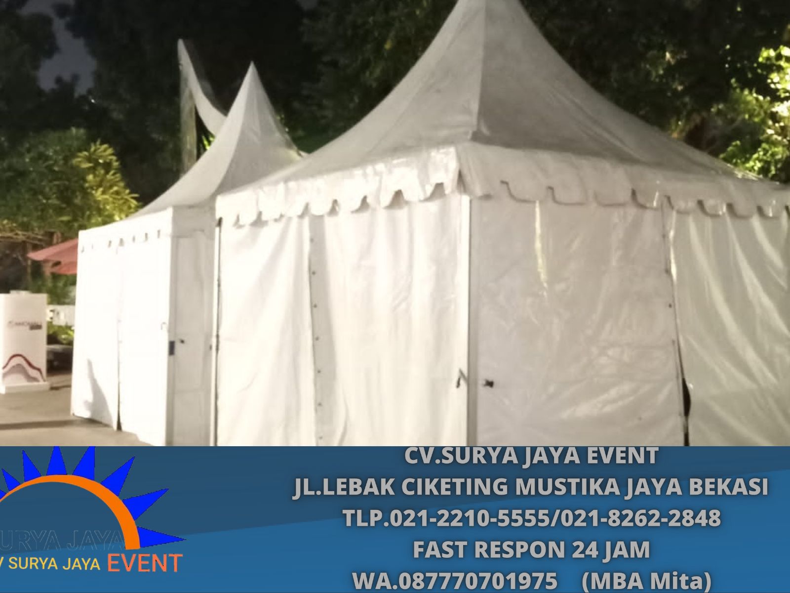 % Jasa Sewa Tenda Atap Lancip Type Bazzar Area Jakarta - Surya Jaya Event